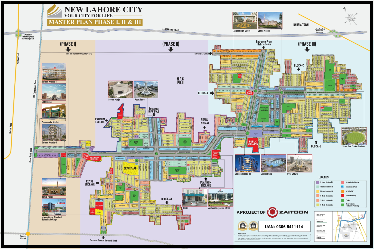 Master Plan Map of New Lahore City Phase 1, 2 & 3 | Complete Guide